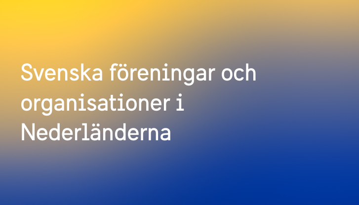 Organisationer och föreningar - Sweden Abroad